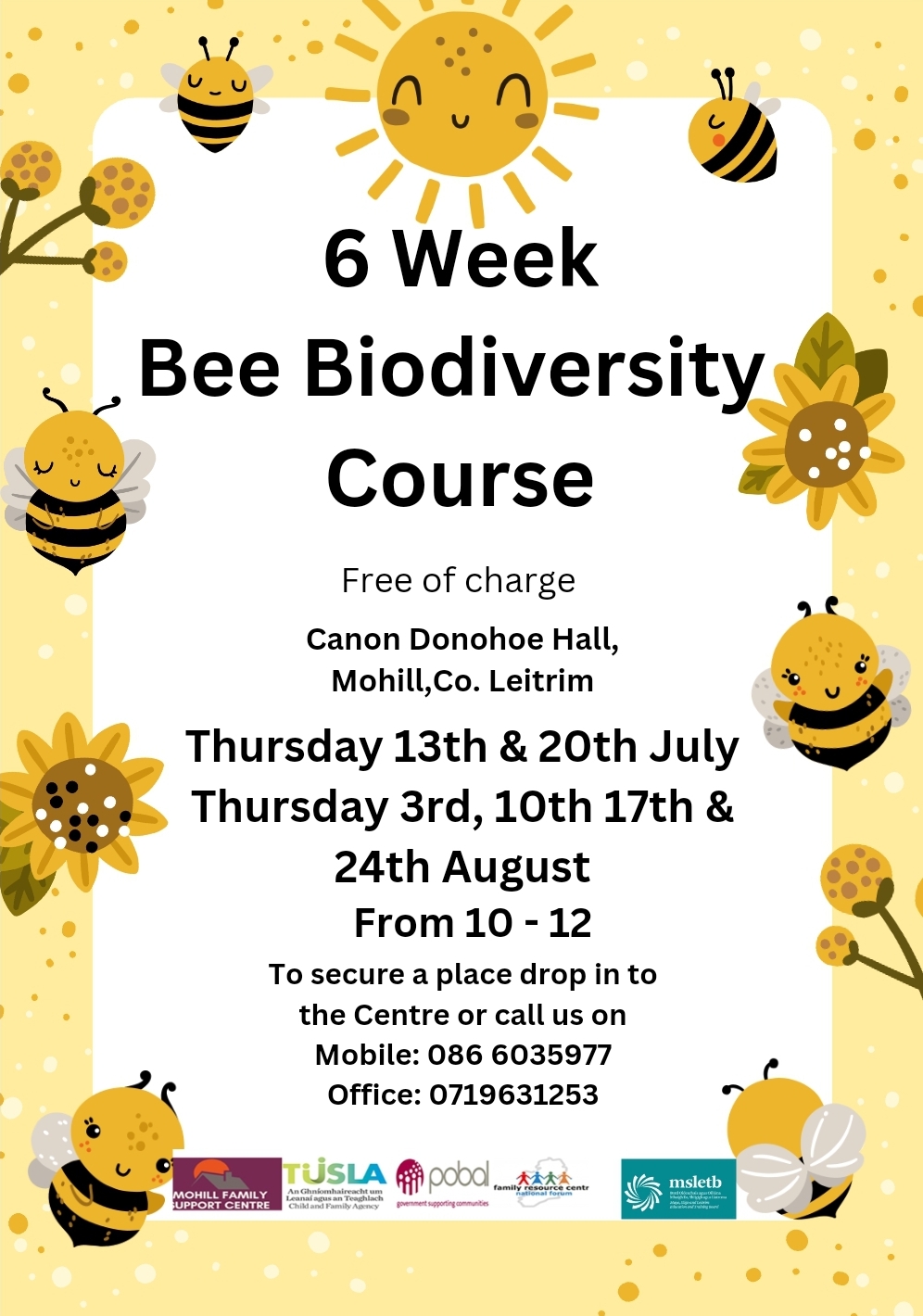 Bee Biodiversity Course - Mohill Family Support Centre